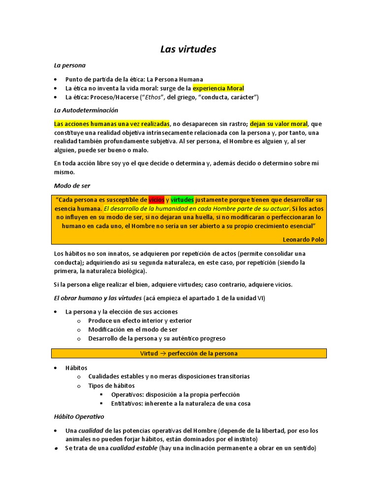 Las Virtudes | PDF | Virtud | Crimen y violencia