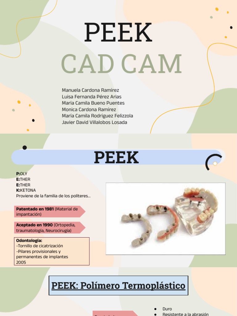 PEEK-CAD-CAM (1) | PDF | Dentadura postiza | Implante dental