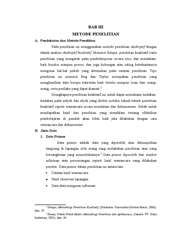 004 Bab Iii Metode Penelitian | PDF | Sains & Matematika