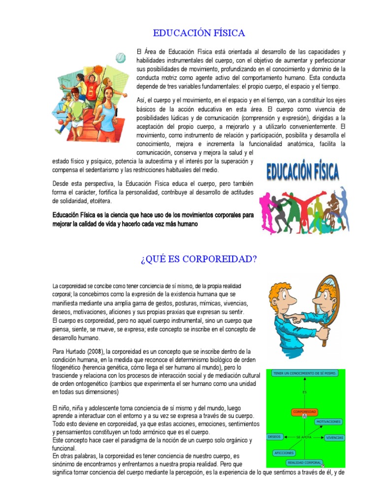 Concepto de Corporeidad en Educación Física | PDF | Neurociencia ...