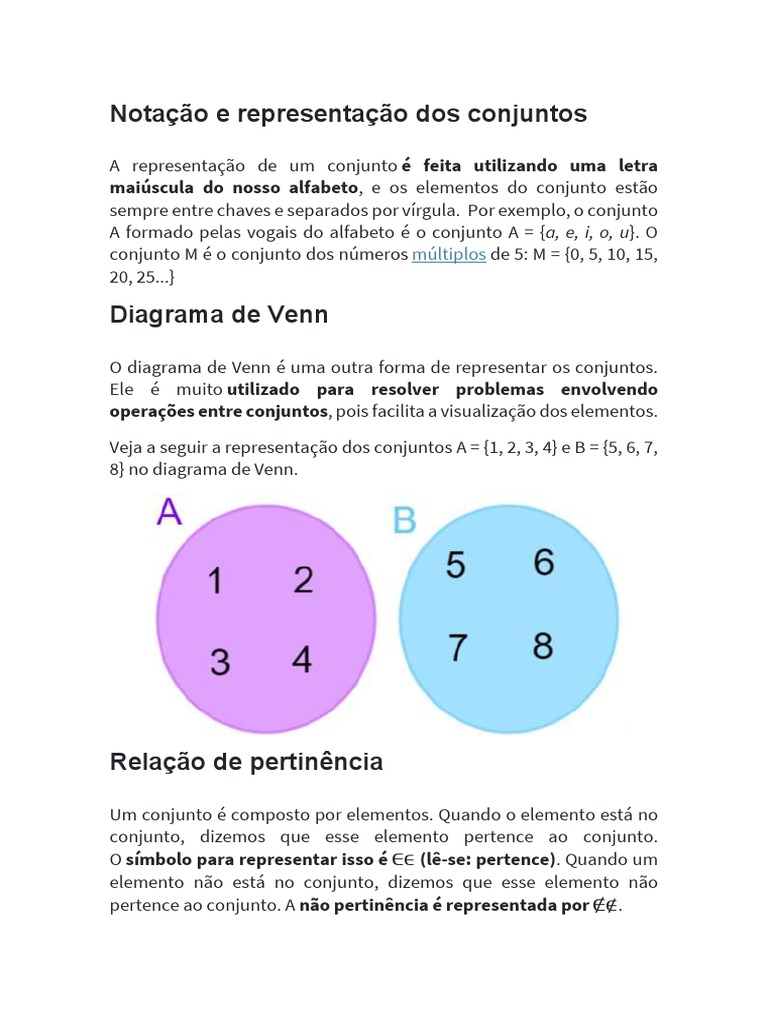 PDF DO PODER - CONJUNTOS - 18-03-22 | PDF | Conjunto (Matemática) | Lógica