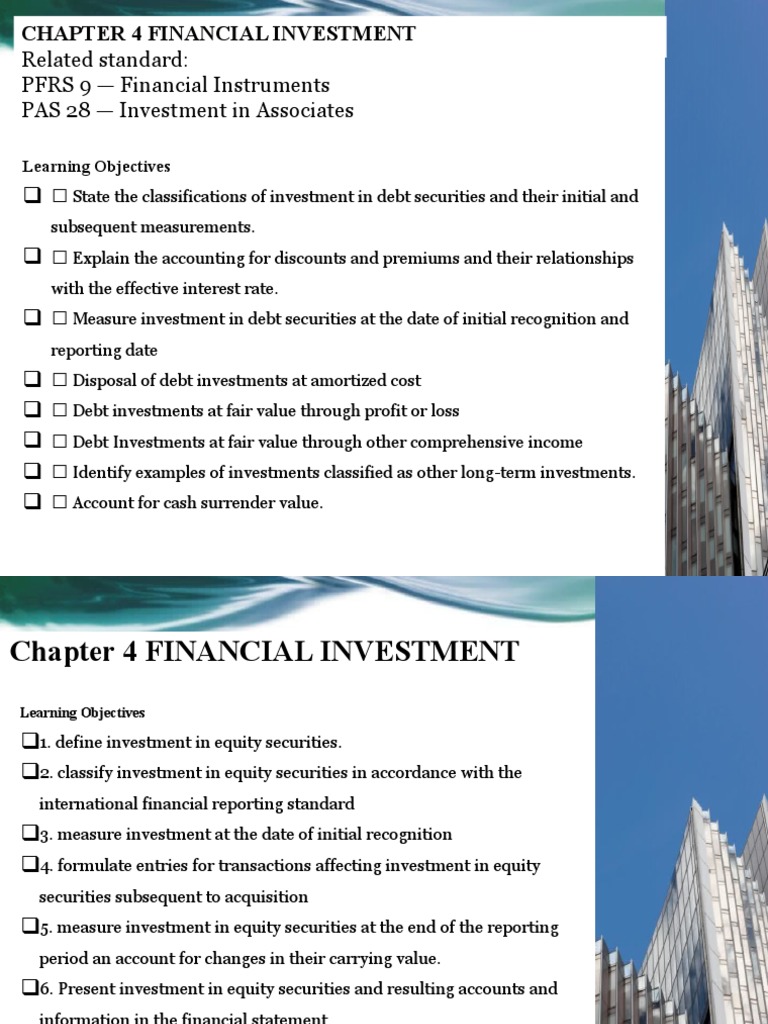 Chapter 4 Financial Investment | PDF | Investing | Dividend