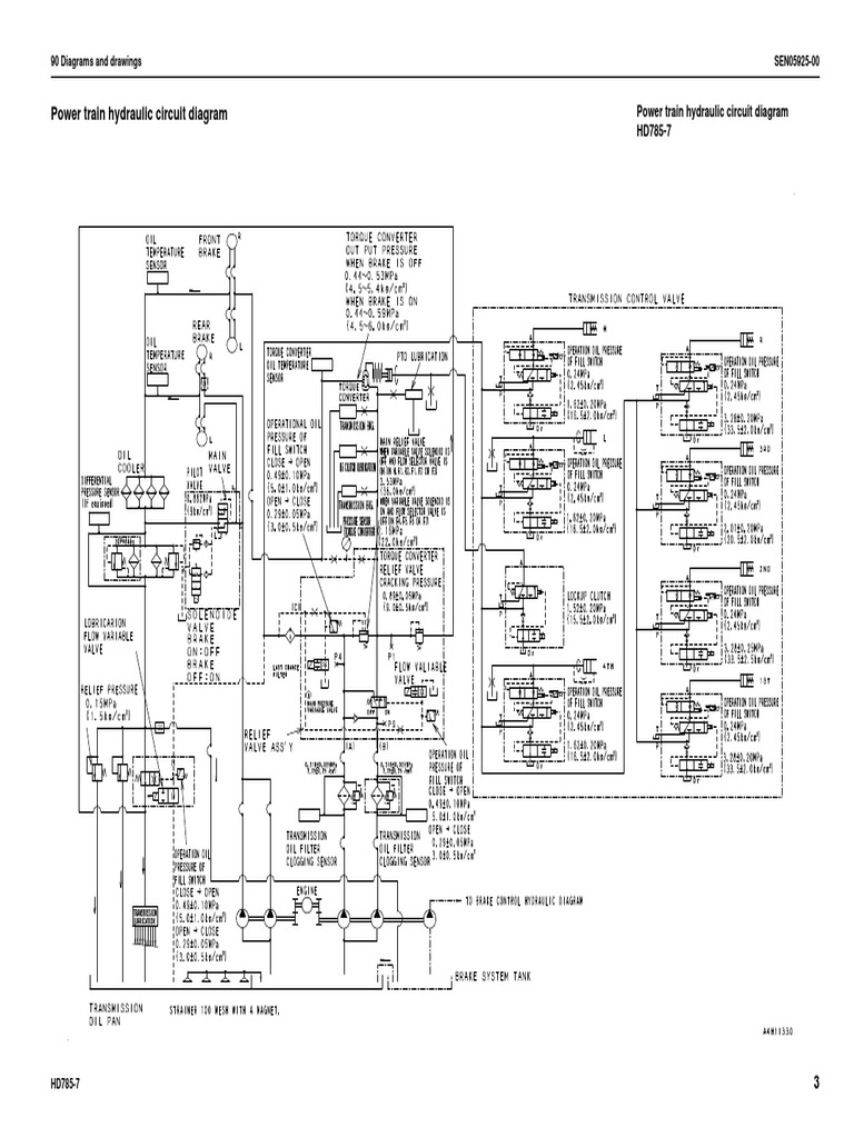 HD785-7 Trans Schematic SEN05900-01 | PDF