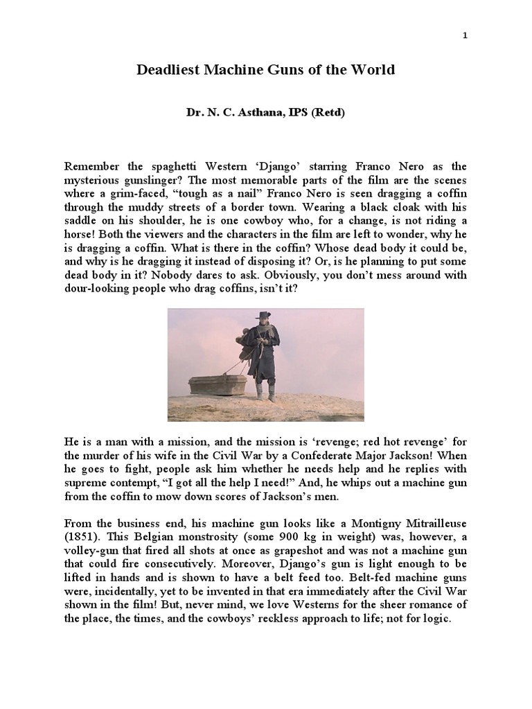 Deadliest Machine Guns | PDF | Machine Gun | Military Technology