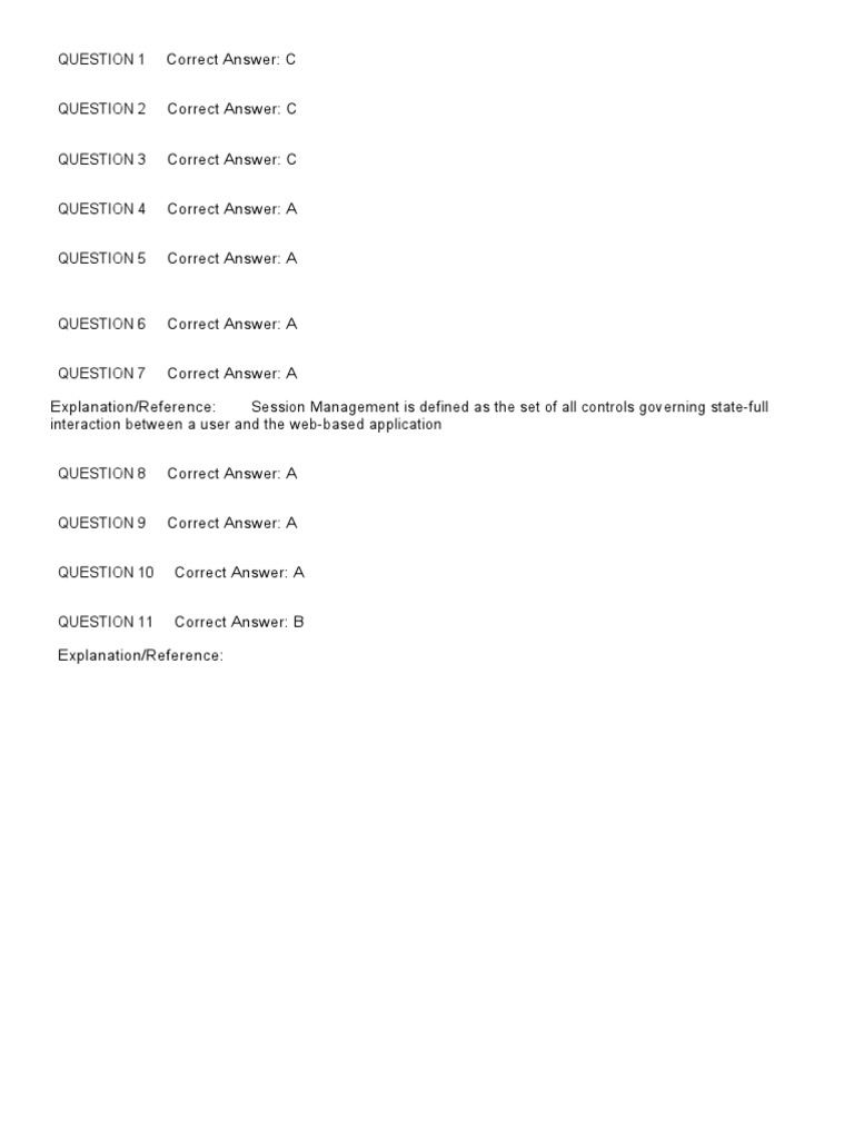 CISSP Exam Prep V10.5-Answers | PDF | Security | Computer Security