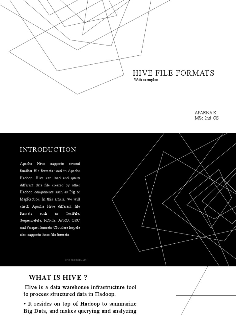 Hive File Formats Presentation | PDF | Apache Hadoop | Computing