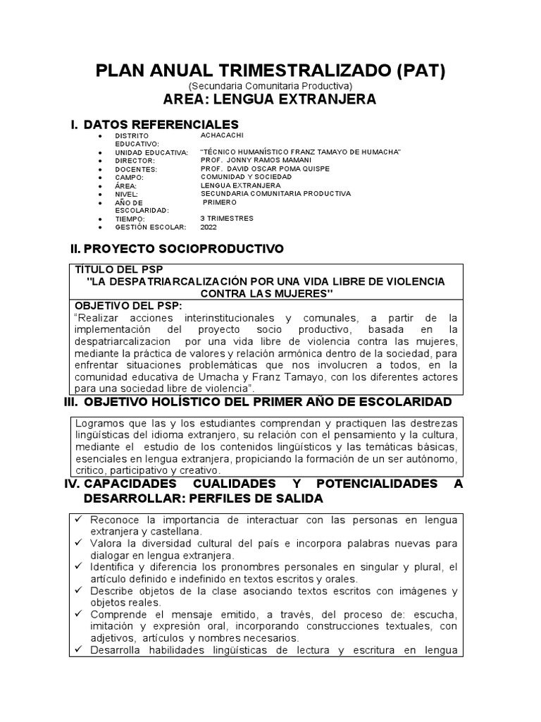 Pat Lex | PDF | Evaluación | Escritura