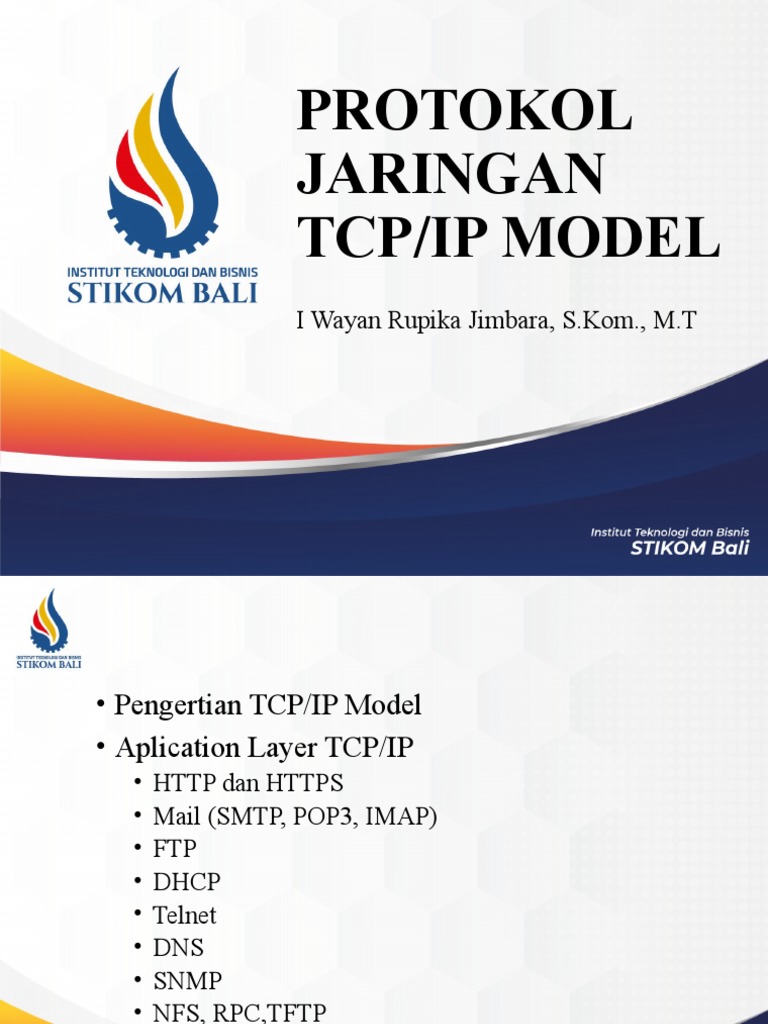 04-TCPIP Model Aplication Layer | PDF