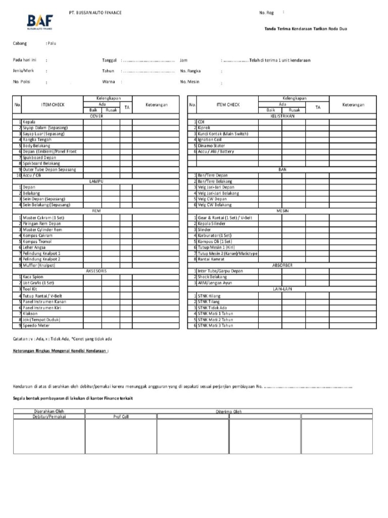 Contoh BSTK Baff | PDF