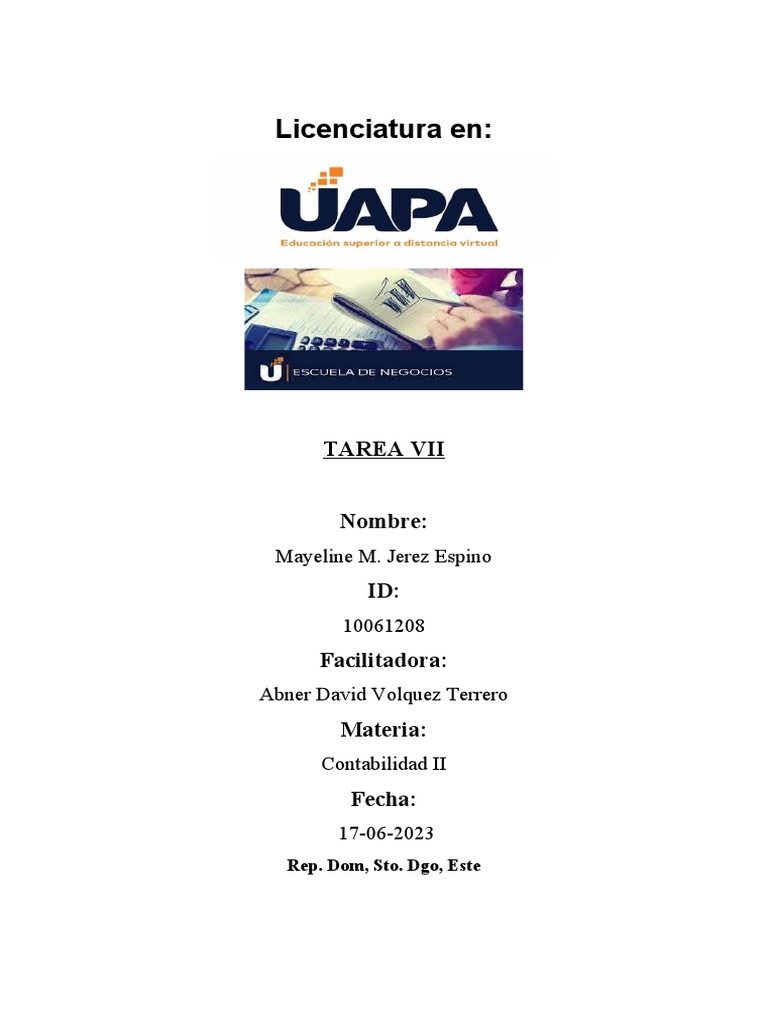 Tarea 7 Contabilidad 2 | Descargar gratis PDF | Contabilidad | Pagos Tarea 7 Contabilidad 2 | Descargar gratis PDF | Contabilidad | Pagos