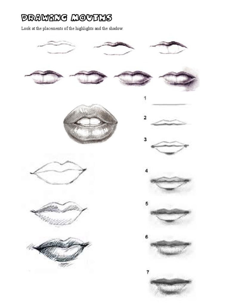 How To Draw A Mouth | PDF