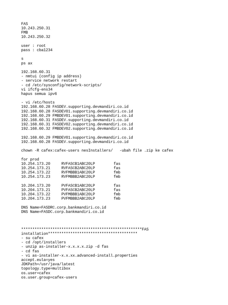Installasi FAS | PDF | Computer Standards | Networking Standards