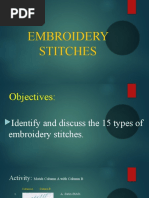 TLE Embroidery PT | PDF | Embroidery | Sewing