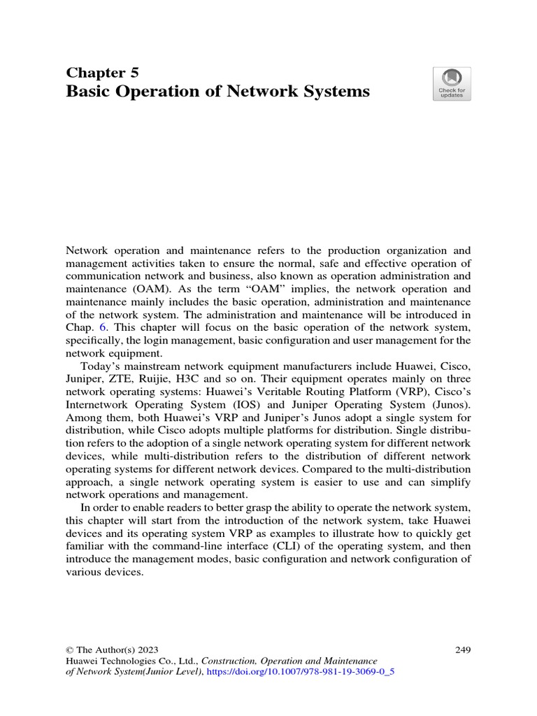 Basic Operation of Network Systems | PDF | Hypertext Transfer Protocol | Secure Shell