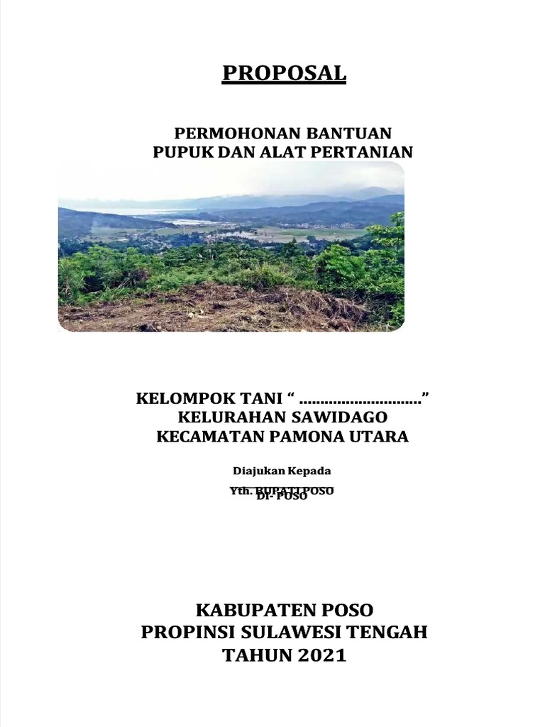 PDF Proposal Bantuan Pupuk Compress | PDF
