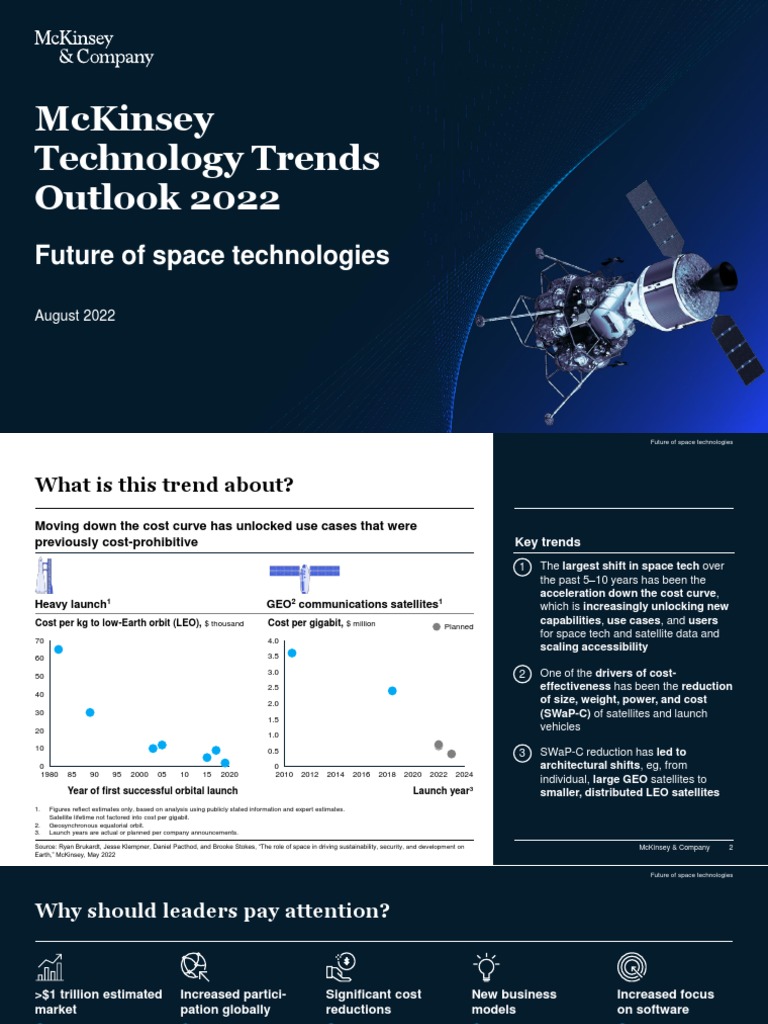 Mckinsey Tech Trends Outlook 2022 Space Tech | PDF