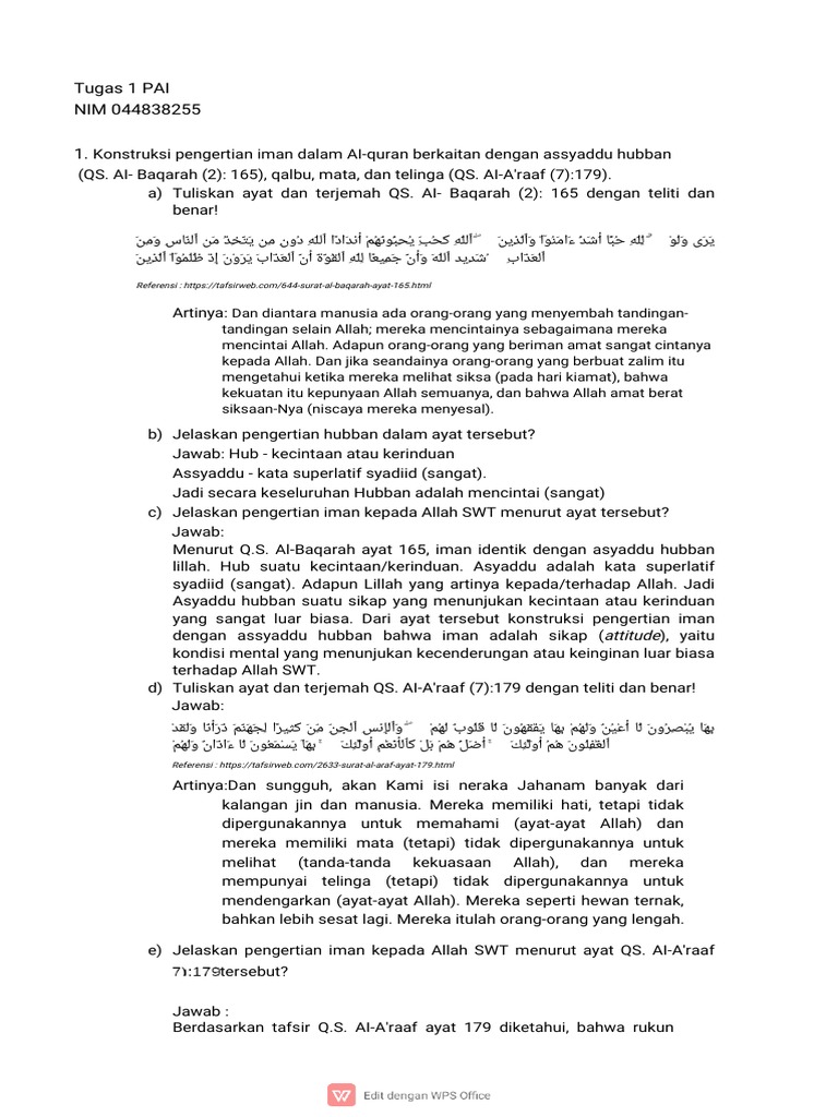 Tugas 1 Agama Islam | PDF