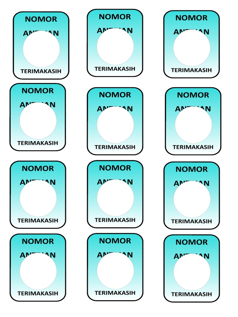 Nomor Antrian 1 | PDF