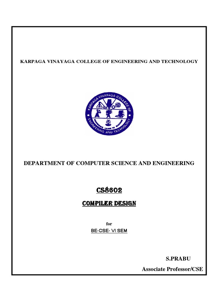 Compiler Design | Download Free PDF | Parsing | Compiler Compiler Design | Download Free PDF | Parsing | Compiler