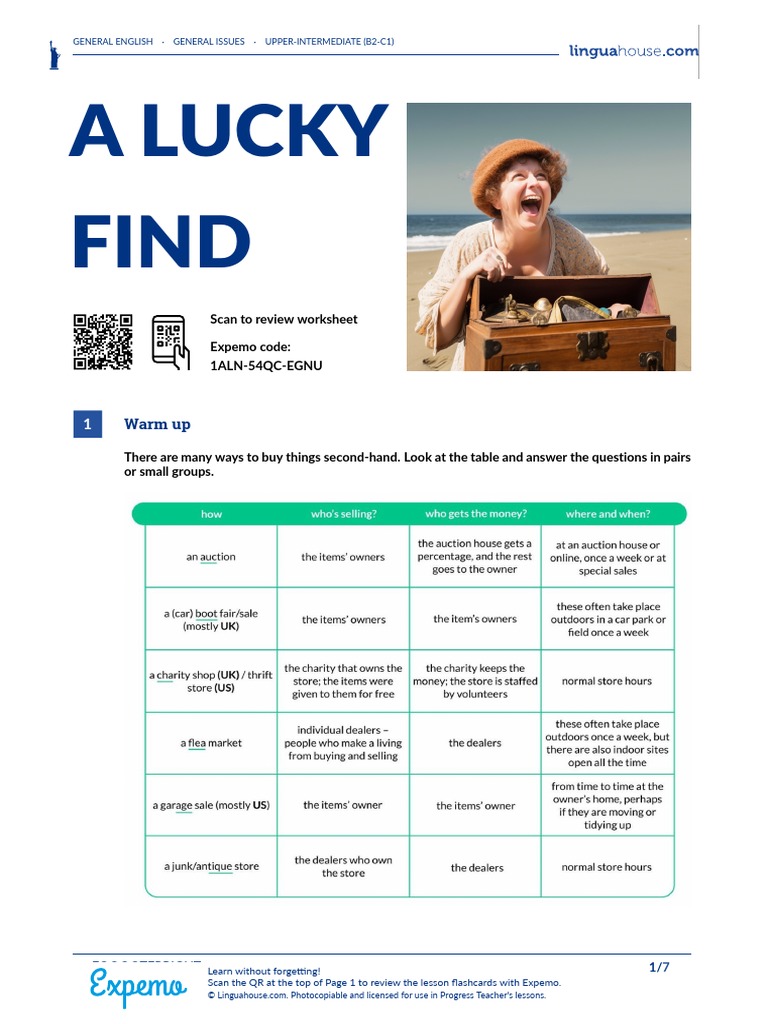A Lucky Find American English Teacher | PDF
