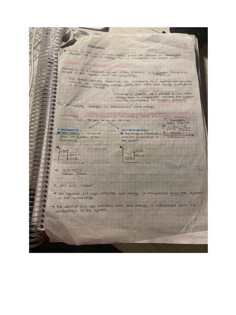 Chemistry Energetics Lesson Note | PDF