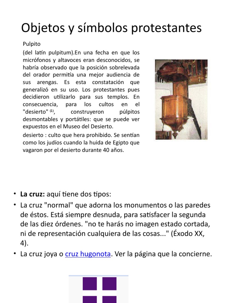 Símbolos del Protestantismo y su Significado | PDF | protestantismo