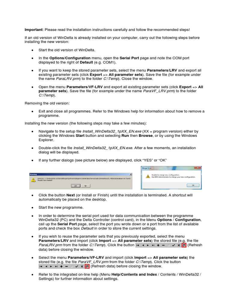 WinDelta32 Eng | PDF | Computer File | Operating System Families