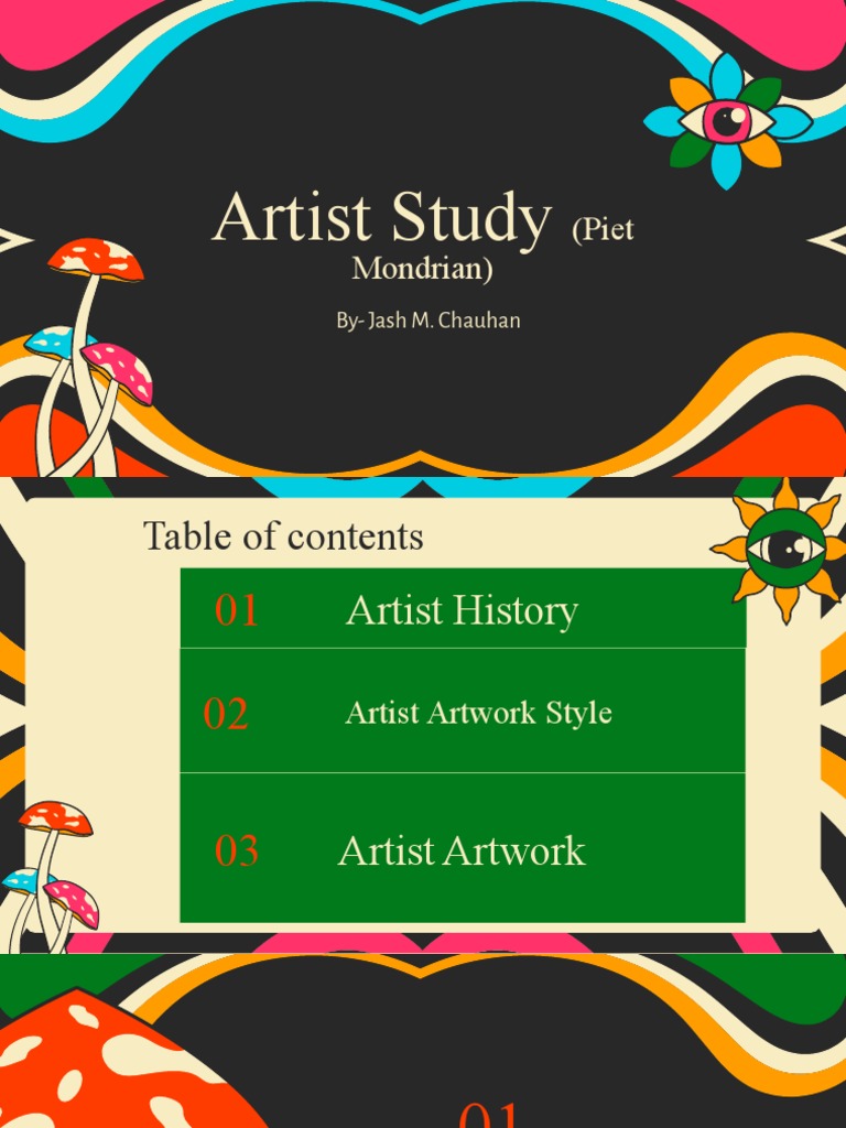 Artist Study (Piet Mondrian) | PDF | Paintings | Vision