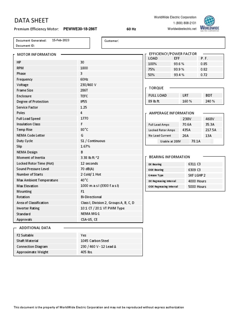 Pewwe30 18 286T | PDF | Electric Motor | Electromagnetism