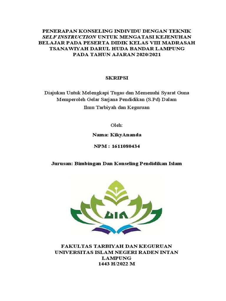 Cover, Bab 1, Bab 2, Dapus | PDF