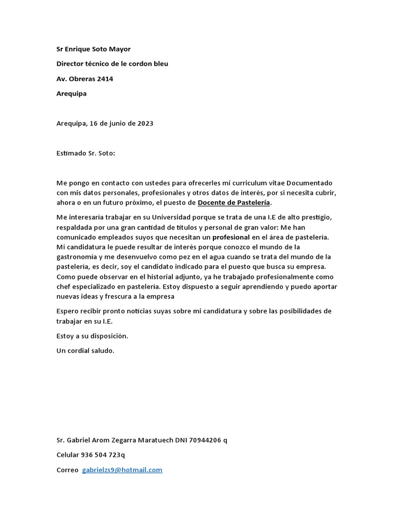 SR Enrique Soto Mayor | PDF | Career & Growth | Business