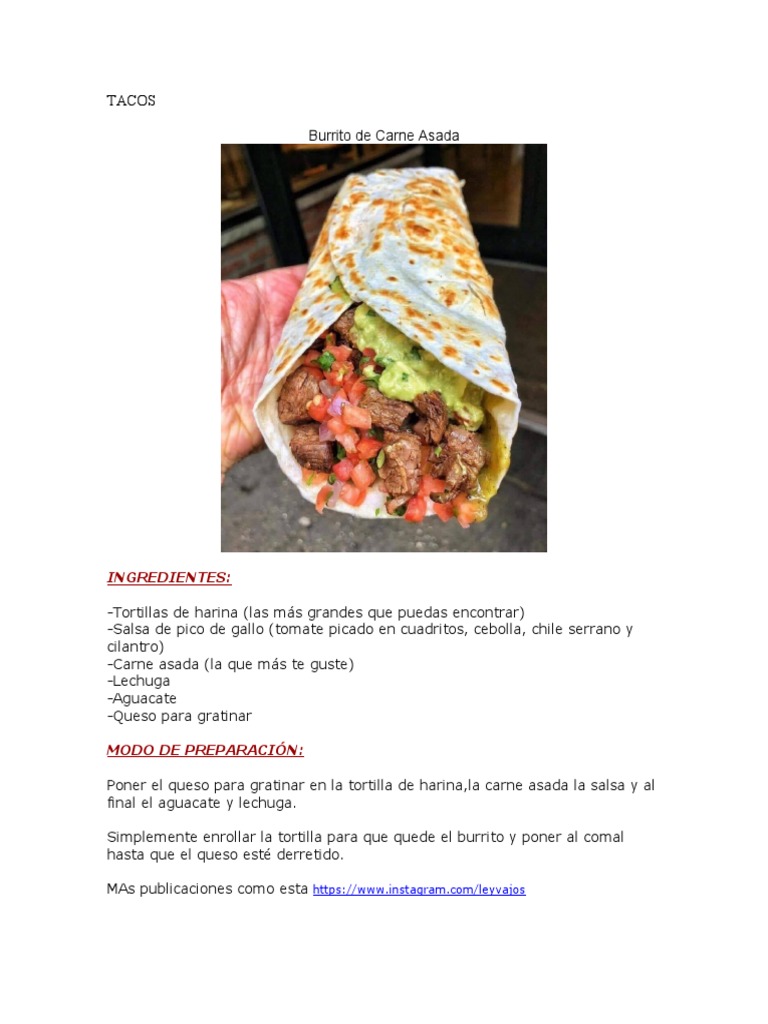 Tacos | PDF