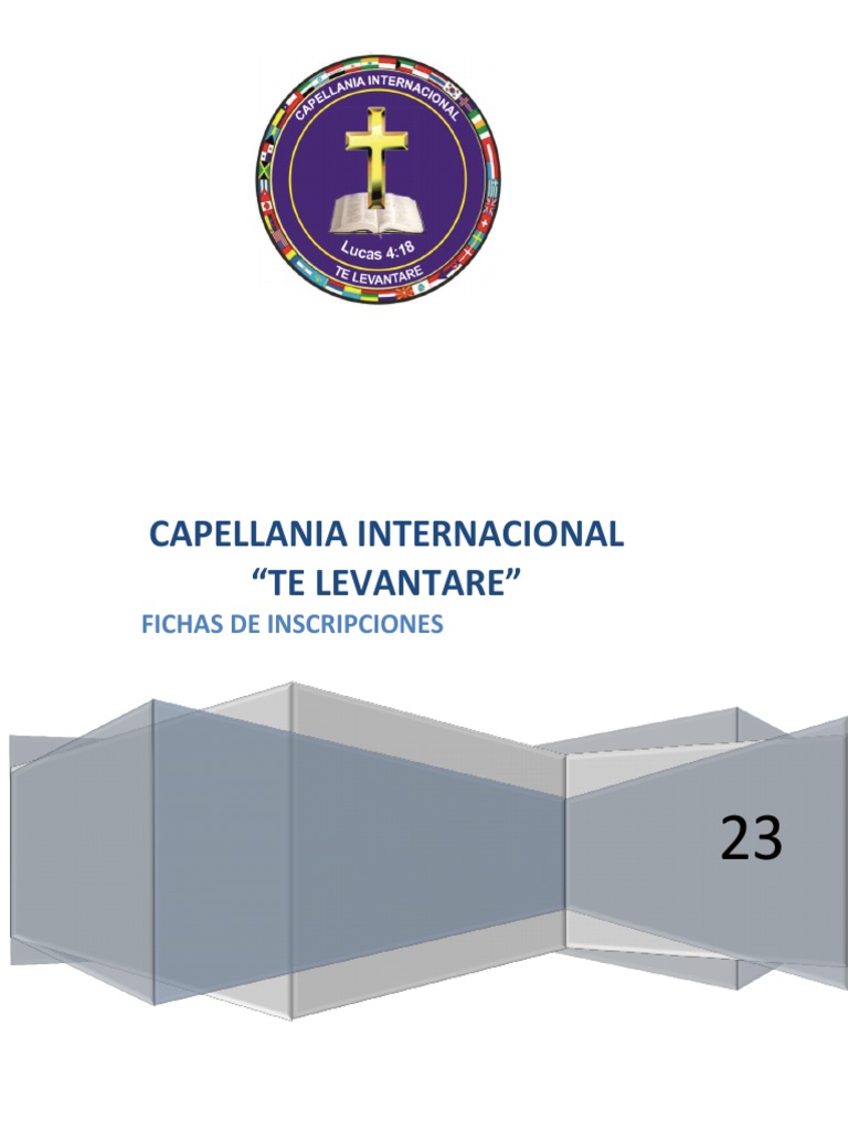 Fichas de La Capellania Te Levantare 10 HOJAS | PDF