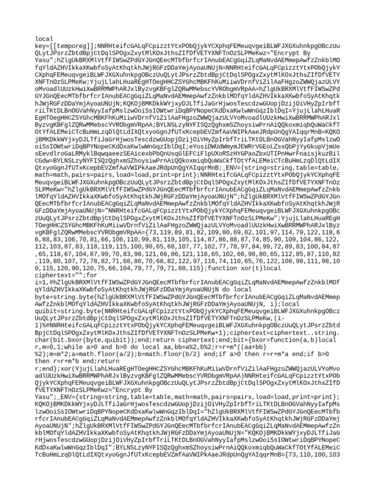 XOR Encryption Script Analysis | PDF | Computer Data | Encodings