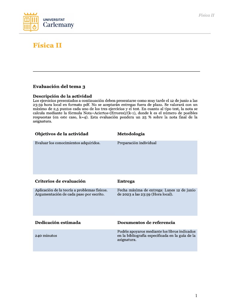 Fisica 3ra Entrega | PDF