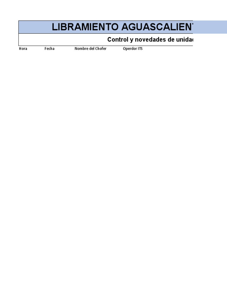 Formato de control de unidades y llaves | PDF