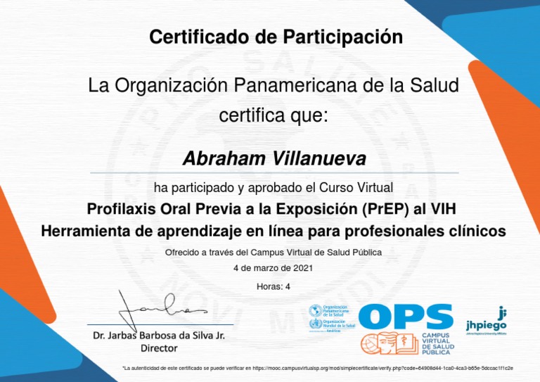 Profilaxis Oral Previa a La Exposición (PrEP) Al VIH Herramienta de ...