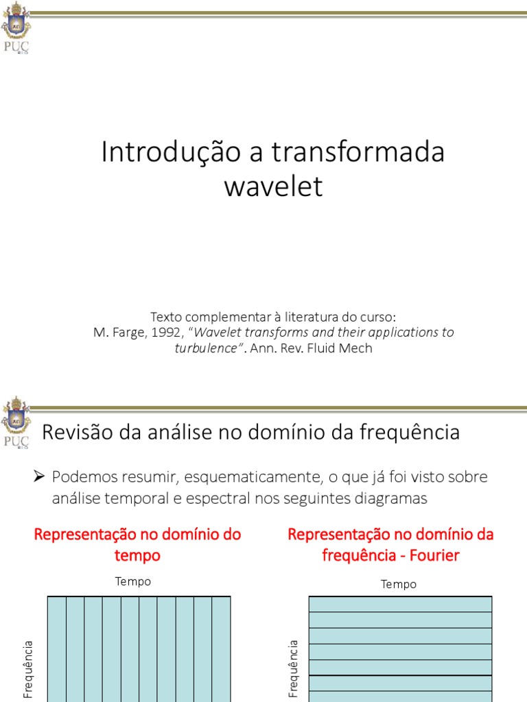 Introdução A Transformada Wavelet | PDF | Wavelet | Funções e mapeamentos