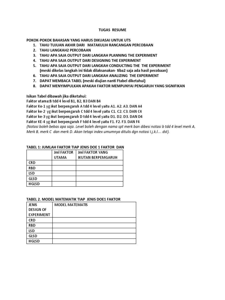 Soal Jawab Resume CRD-RBD-LSD-GLSD-HGLSD | PDF