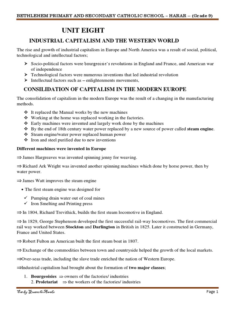 History For Grade 9 Unit 8 | PDF | Travel