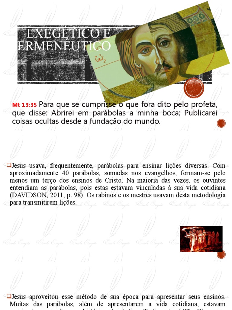 Parábolas de Jesus: Ensino e Significado | PDF | Jesus | Evangelho de ...