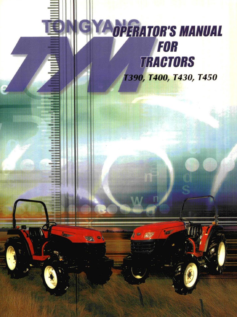 TYM T390 T400 T430 T450 Operators Manual | PDF