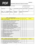Vessel Inspection Checklist | PDF | Ships