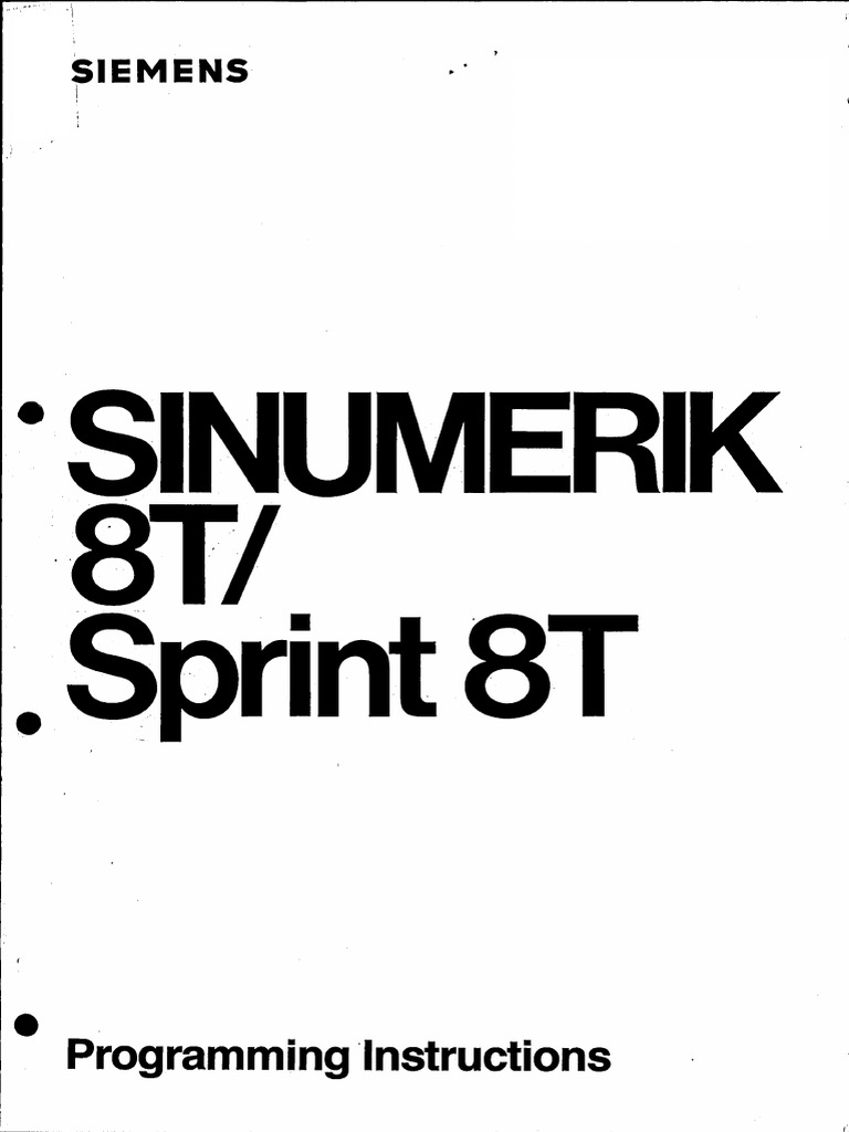 190 8 Programming Instructions 8t Sprint8t Download Free Pdf Parameter Computer 