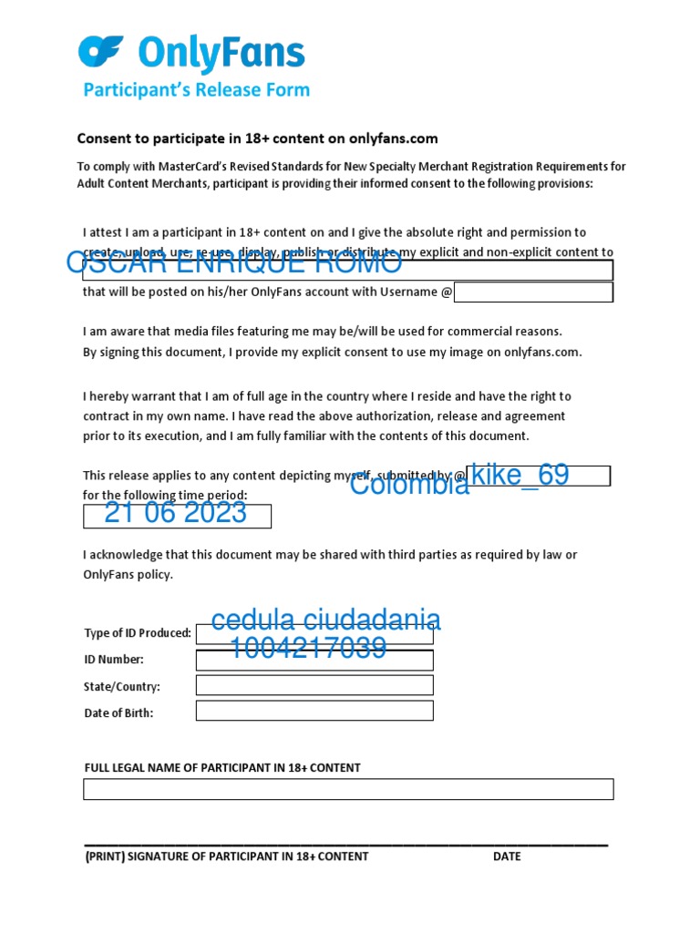 SampleOfTheReleaseForm | PDF