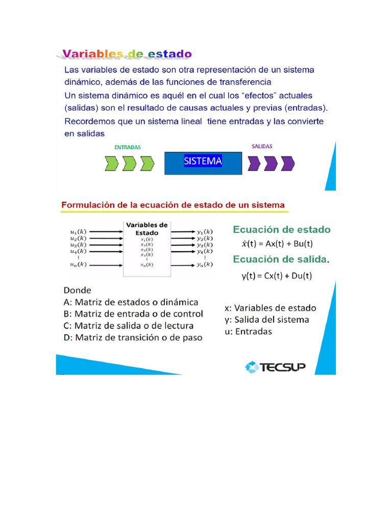 Variables de Estado | PDF