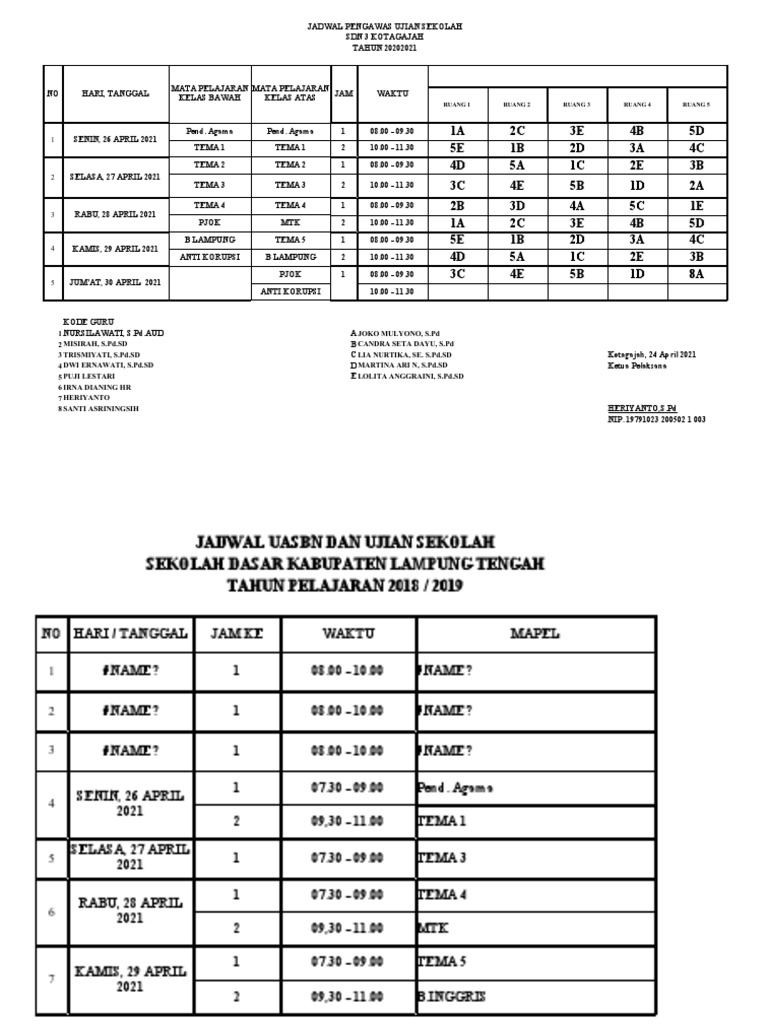 Jadwal Mid | PDF