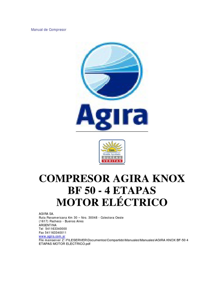 Manual BF-50 4 Etapas Acople Directo | PDF | Lubricante | Cantidades ...