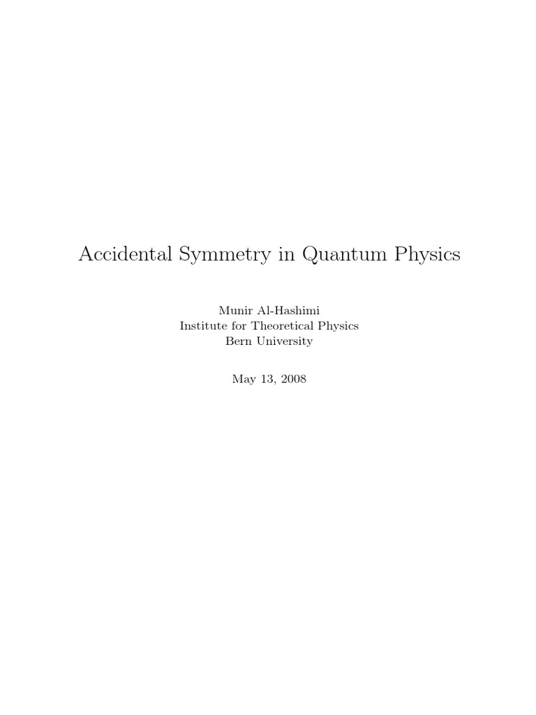 Al-Hashimi PHD | PDF | Wave Function | Spin (Physics)