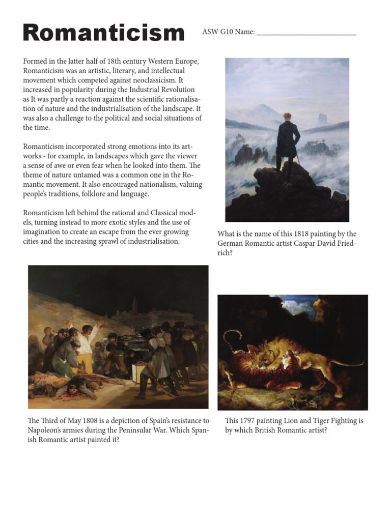 Romantic Era G10 | PDF | Romanticism | The Arts